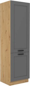 Kuchyňská skříňka LUNA 60 LO-210 2F korpus: dub artisan, barva dvířek: šedá DUST