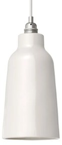 creative cables Keramické stínidlo ve tvaru lahve z kolekcie Materia Barva komponentu: Bílá