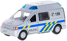 Mikrotrading traffic policie 14 cm, kov, na zpětný chod, světlo a zvuk