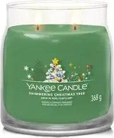 Yankee Candle Signature Shimmering Christmas Tree 368g - svíčka středn
