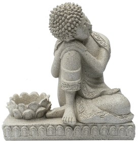 Milujeme Kameny Buddha s lotosem - svícen Feng Shui