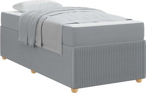 Rám postele Světle šedá 90 x 200 cm textil 3398340