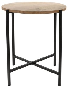Ambiance Koncový stolek kulatý dřevo a kov 45 cm, Ambiance 439793 HangarStore.cz