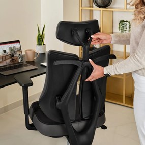 Ergonomické křeslo Loano – Černé