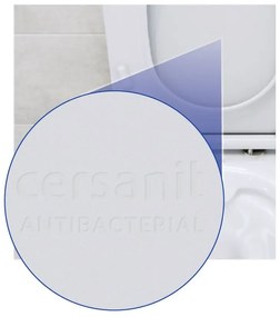 Cersanit Crea WC sedátko hranaté duroplast/antibakteriální, bílá, K98-0178