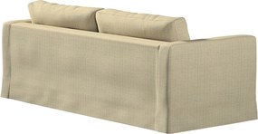 Potah na pohovku IKEA  Karlstad 3-místná, nerozkládací, dlouhý barva béžová látka pletený vzor