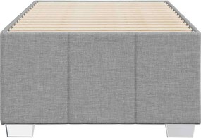 Rám postele bez matrace světle šedá 100 x 200 cm textil 3284811