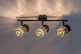 Rabalux Černé stropní svítidlo Venaro pro žárovku 3x E14 73061