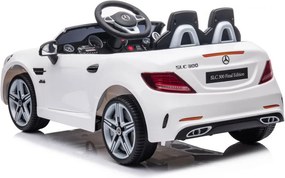 LEAN CARS Elektrické autíčko Mercedes SLC 300 LED MP3 bílé