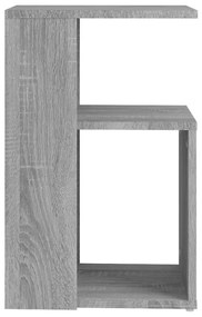 Odkládací stolek šedý sonoma 36 x 30 x 56 cm kompozitní dřevo - Default Title