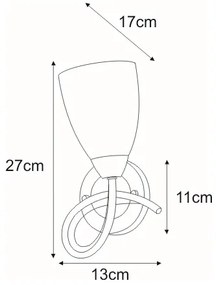 Nástěnné svítidlo K-JSL-6206/1W z řady DARIO