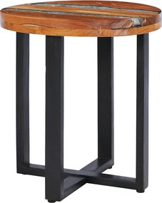 Konferenční stolek 40 x 45 cm masivní teak a polyresin 281652