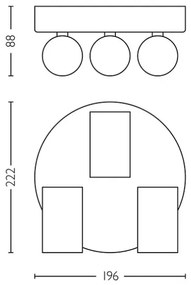 Philips - Koupelnové bodové svítidlo IDRIS 3xGU10/5W/230V IP44 bílá