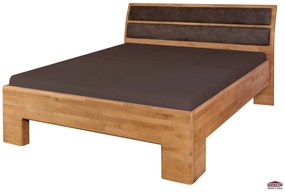 Postel Sofia, čelo oblé čalouněné 180 Domestav F115 Materiál: Buk cink, Barevne provedení: Přírodní provedení-lak, Specifikace: 180x200