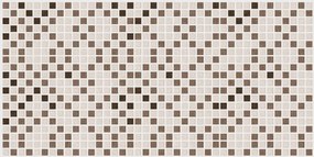 PVC obkladový panel Mosaic Brown 0,35 mm, 96,4 x 48,4 cm