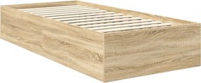 Rám postele s čelo Sonoma dub 75 x 190 cm Kompozitní dřevo 3408720