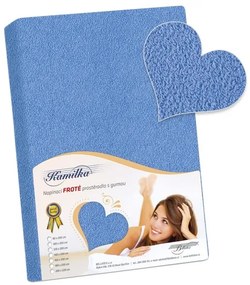 Bellatex Prostěradlo froté modrá rozměr 200x200 cm