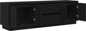 TV skříňka s LED osvětlením černý dub 160,5x41x50 cm 3328427
