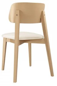 Čalouněná jídelní židle KT63/C, Potah: Magic Velvet 2216, Barva dřeva: buk