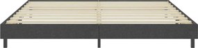 Postel boxspring šedá textil 200 x 200 cm 287459