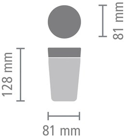 Světle šedý termo hrnek 200 ml Make &amp; Take – Brabantia