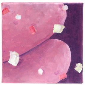 Obraz Abstract 10 by FUENTES LUCIO, růžovo-fialový, 20 x 20 cm
