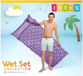 INTEX Nafukovací lehátko Vlnky 58807 / Hračka do vody / PVC / 229 x 86
