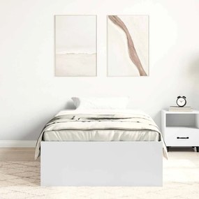 Rám postele bílý 100 x 200 cm 3203831