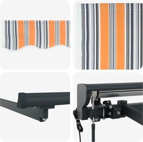 Rám markýzy Modrá a Oranžová 400 × 300 cm 3330574