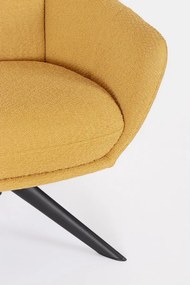 BIZZOTTO Otočné křeslo HAILEY žluté 0733498