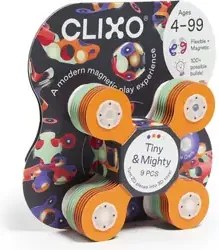 CLIXO Tiny  Mighty Space - magnetická stavebnice 9 kusů