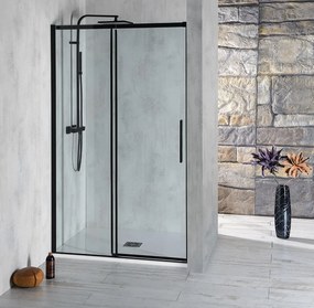 Polysan, ALTIS LINE BLACK sprchové dveře 1370-1410mm, výška 2000mm, sklo 8mm, AL4112B