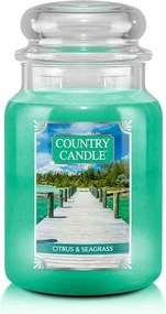 Citrus & Seagrass – Country Candle – velká vonná svíčka