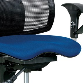 Topstar Zdravotní balanční kancelářská židle EXETER NET s opěrkou hlavy, červená