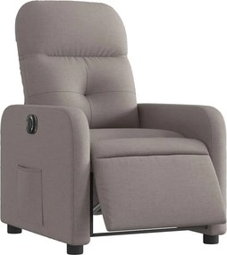 Elektrické polohovací křeslo taupe textil 3206784