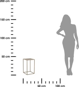STOJAN NA KVĚTINÁČ SIMPLE 40X24X24 CM BÉŽOVÁ