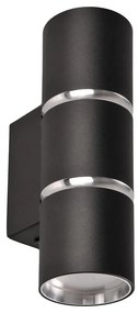 Polux | Nástěnné svítidlo BAMBOO 2xGU10/10W/230V černá | SA1875