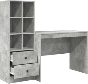 Stůl Betonově šedá 145.5 x 50 x 127 cm 2 ks 3337372