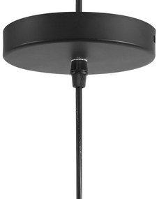 Černá závěsná lampa NEVA Beliani