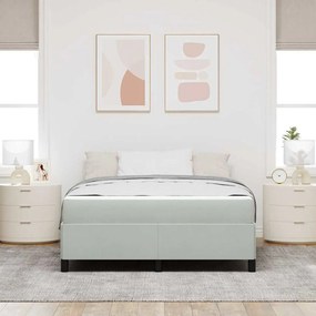 Rám postele Světle šedá 140 x 190 cm textil 3399060