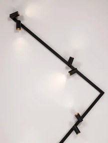 Minimalistické bodové svítidlo Oso 8 Černá