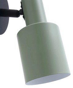 Nástěnný reflektor Lindby Ovelia, zelená/černá