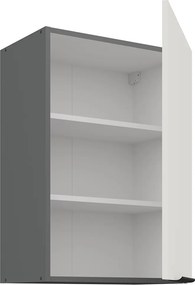ARIA aw | horní skříňka 50 G-72 1F policová | 50 cm | ANTI FINGERPRINT povrch | antracit/bílá
