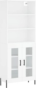 Skříň highboard bílá 69,5 x 34 x 180 cm kompozitní dřevo 3189325