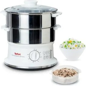 Tefal Convenient VC145130 / parní hrnec / 900W / objem 6 l / 2 nádoby