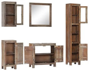 vidaXL 5dílný set koupelnového nábytku masivní akáciové dřevo