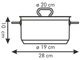 Kastrol HOME PROFI s poklicí ø 20 cm, 3,0 l