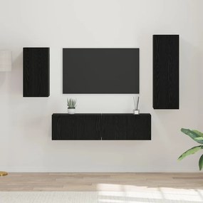 Sestava TV skříněk 4 ks Černý dub Kompozitní dřevo 3393283