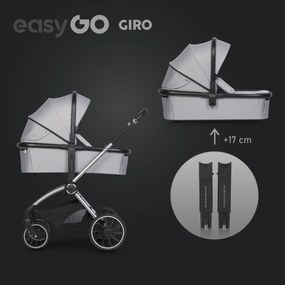 Kombinovaný kočárek EasyGo Giro 2v1 Cloudy Gray