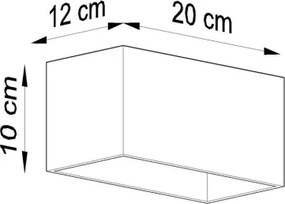 Nástěnné svítidlo SOLLUX Quad maxi G9 2x40W bez zdroje SL.0527 černá